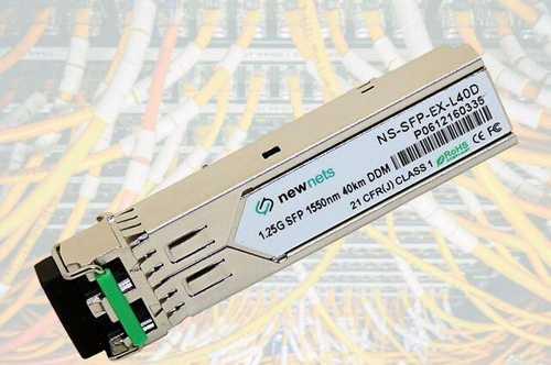 1000Base-EX 1.25GE SFP 1550nm 40км, 2xLC, DDM