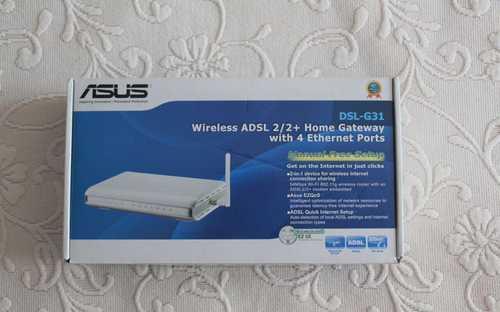 Wi-fi adsl точка доступа asus dsl-g31 новый