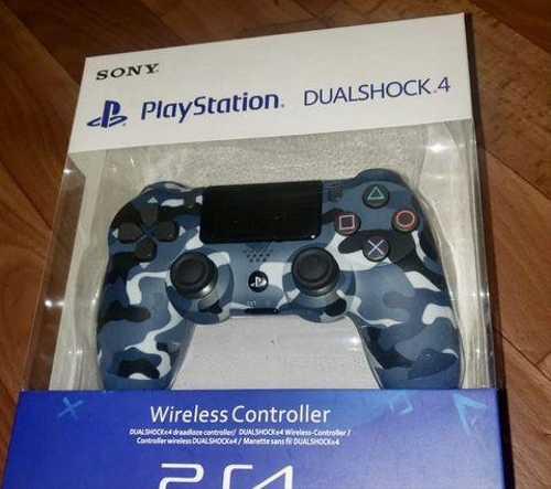 Беспроводной геймпад dualshock 4 синий камуфляж