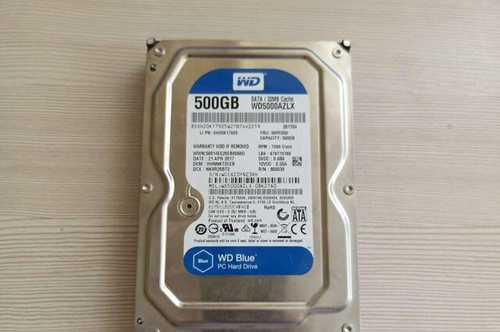 Жесткий диск WD Blue WD5000azrz, 500гб, HDD, SATA