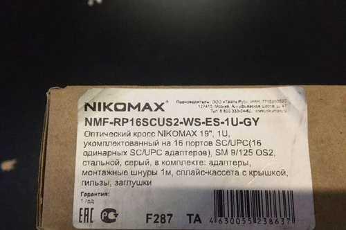 Оптический кросс NMF-RP16scus2-WS-ES-1U-GY (новый)