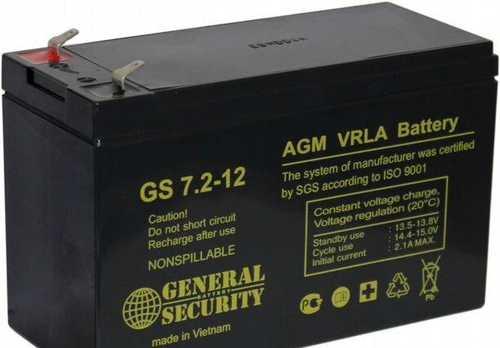 Аккумуляторная батарея General Security GS 7,2-12