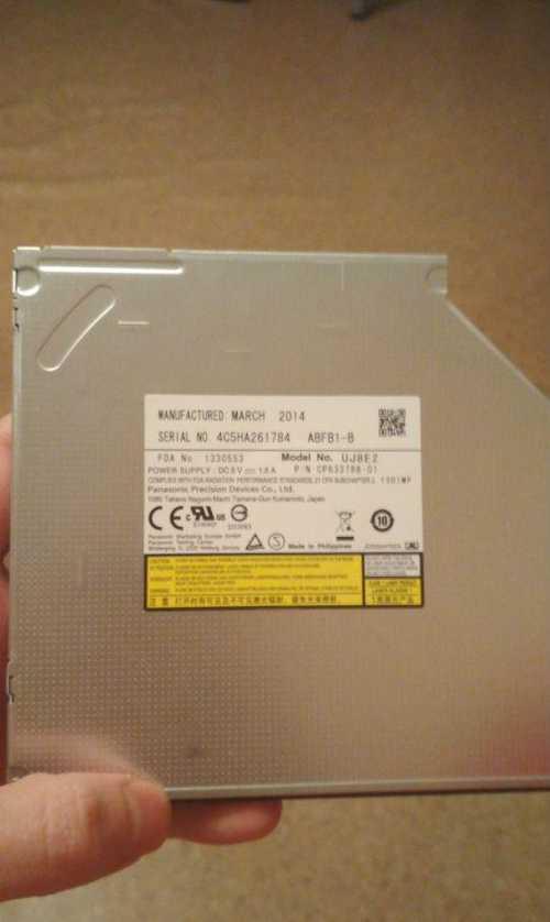 Новый пишущий SATA DVD привод UJ8E2 для ноутбука