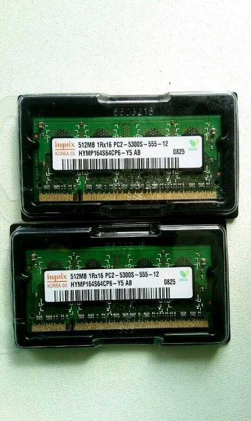 Оперативная память DDR2 So-dimm 2x512mb