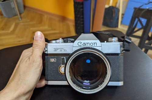 Canon FTb QL + Canon Lens FD 85mm, 1:1,8