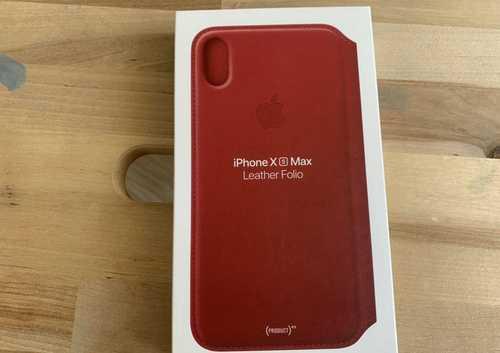 Apple leather folio red новый