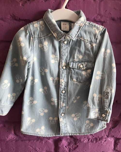 Джинсовка h&m, рубашка