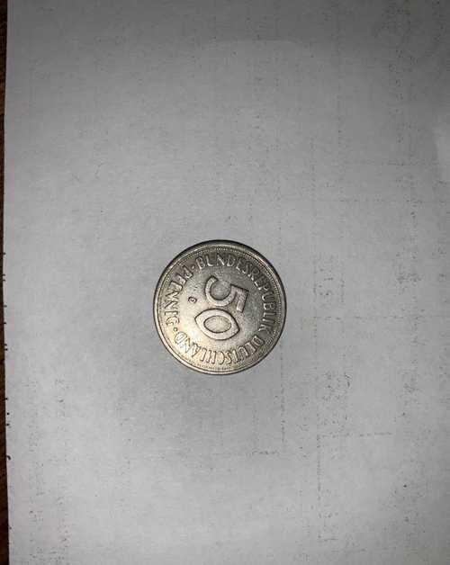 Монета 50 pfennig