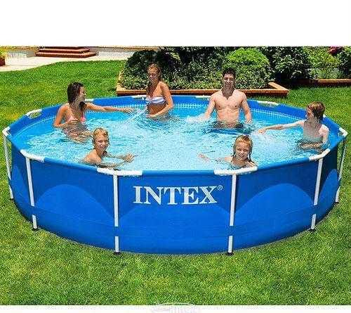 Каркасный бассейн Intex metal frame pool 305 76