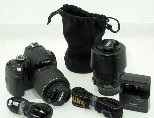 Фотоаппарат Nikon D5000 с двумя объективами