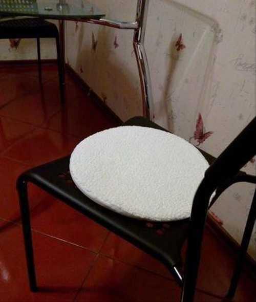 Мягкая сидушка на стул нескользящая 2 шт