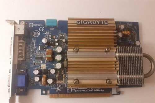 Видео карта GV-NX76G256D-RH, 256 мб, PCI-E