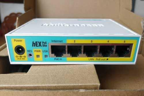 Роутер Mikrotik hEX PoE Lite (RB750UPr2)