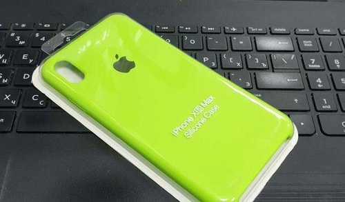 Silicone Case iPhone Xs Max Grass Green