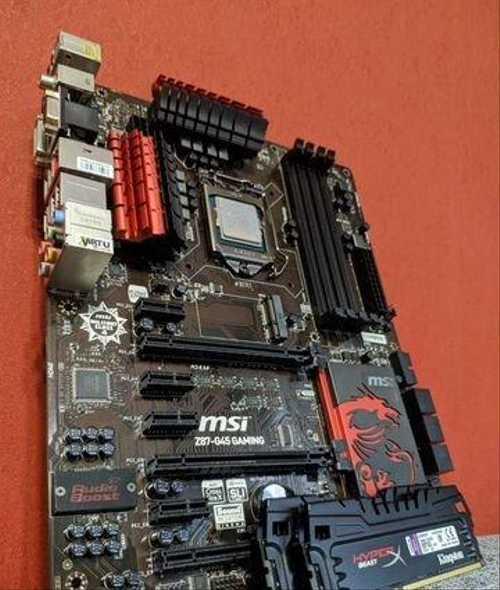 I5 4670K + Msi G45 Z87 + 8Gb DDR3