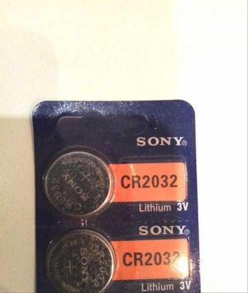 Батарейки Sony CR2032 круглые