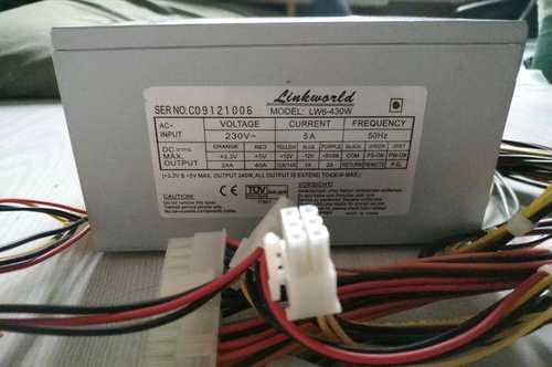 Блок питания LinkWorld 430W LW6-430 - kns.ru