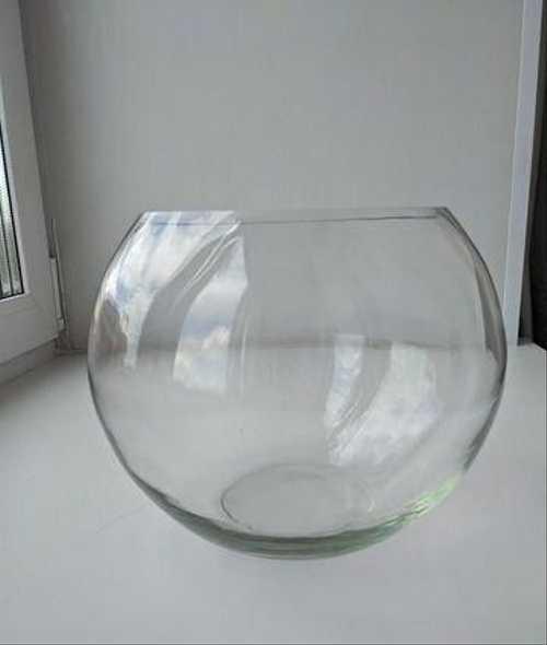 Ваза стекло шар аквариум 7,4л