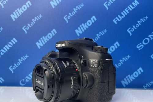 Canon EOS 70D kit 50mm f/1.8 (1 мес гарантии)
