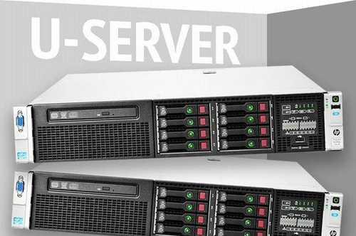 Сервер HP DL380p G8 8SFF 1x2667v2 8Gb p420i/2Gb 2x