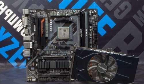 Комплект на сокет AM4 / R5 2600 /RTX 3050 / 16GB