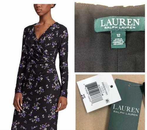 Ralph Lauren платье фальш запах миди 48-50