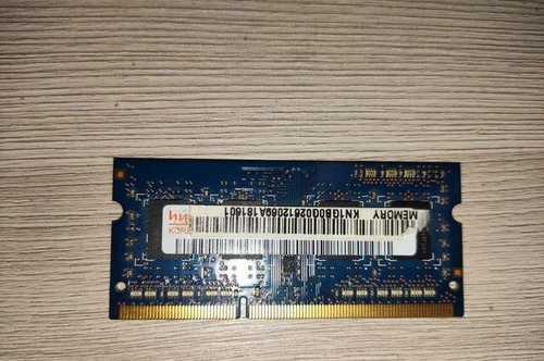 Оперативная память Hynix 1GB SO-dimm DDR3 1333MHz