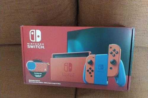 Nintendo Switch V2 Mario Red & Blue Edition