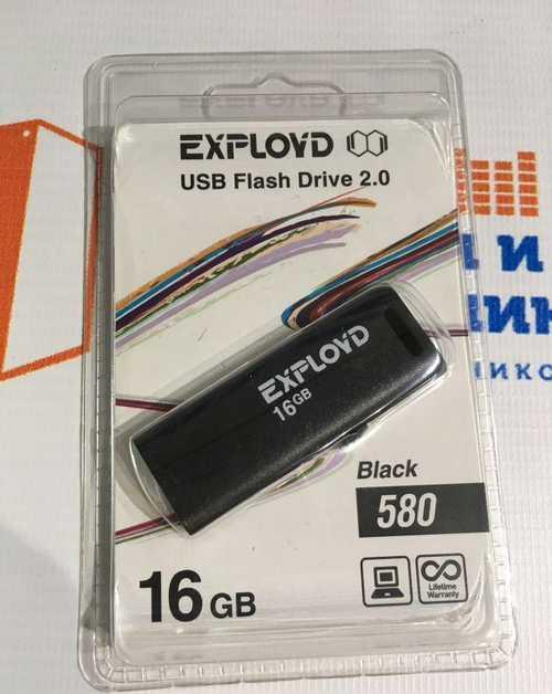 Флешка exployd 580 16GB черная