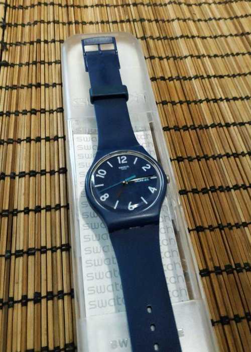 Часы Swatch backup blue