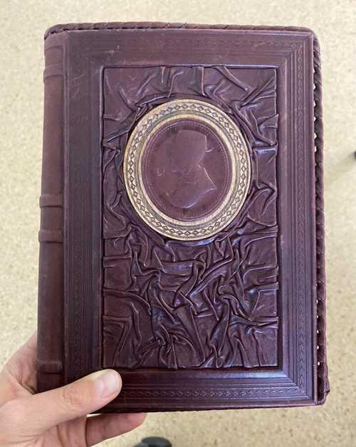 Обложка на ежедневник натуральная кожа, ручная раб