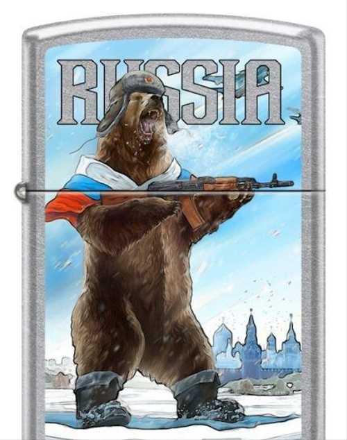 Зажигалка Zippo Русский медведь 207