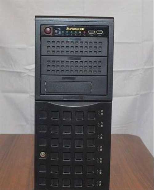 Сервер Supermicro 4U 2xXeon E5-2690V2128G/6Tb SAS