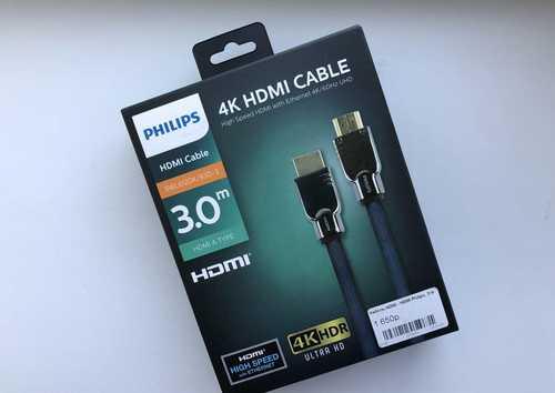 Кабель 4K hdmi Philips 3м