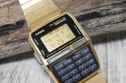 Часы Casio Telememo 30 Data Bank 1253 DBC-300 gold