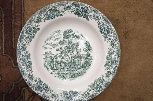 Суповая тарелка зик Английский пейзаж