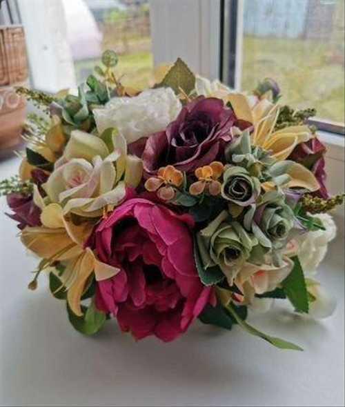 Декор цветы в вазе