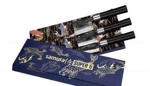 Новый набор из 3-х ножей Samura Super 5 в наличии