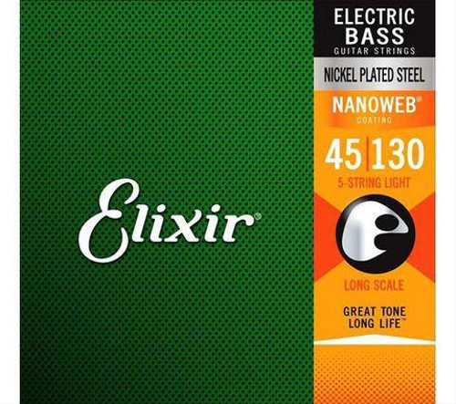 45-130 Elixir Nanoweb 14202 Long Scale