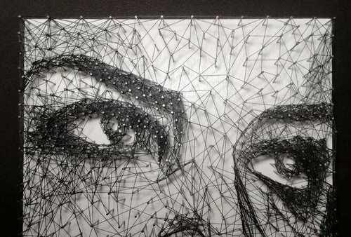 Картина "Взгляд" String Art