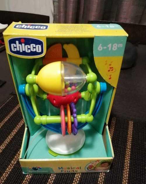 Игрушка chicco на присоске музыкальная