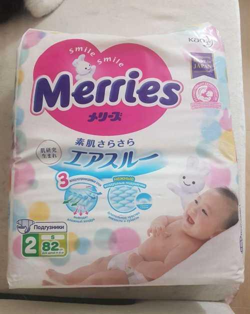 Подгузники Merries 4-8кг