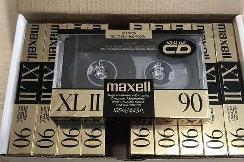 Аудиокассеты Maxell XLll 90 (Made in Japan) 1989 г