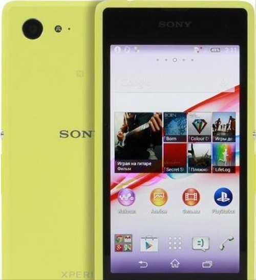 Смартфон Sony Xperia E3 dual Yellow