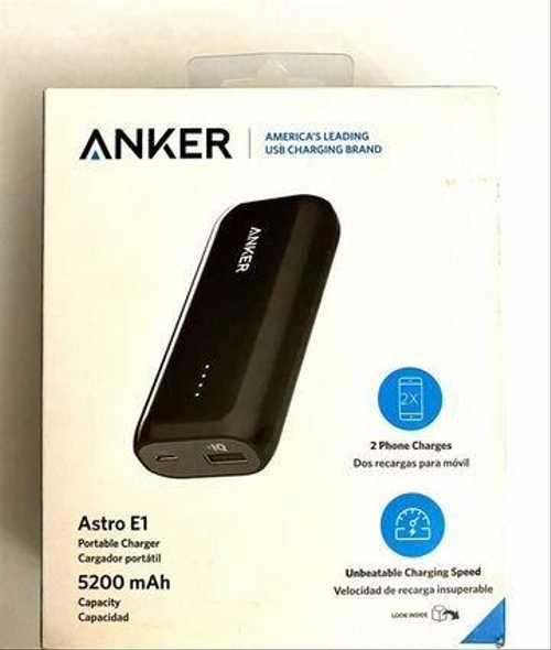 Anker Astro E1 5200 зарядное устройство