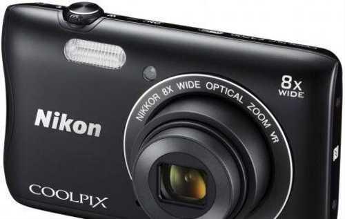 Фотоаппарат Nikon Coolpix S3700 черный