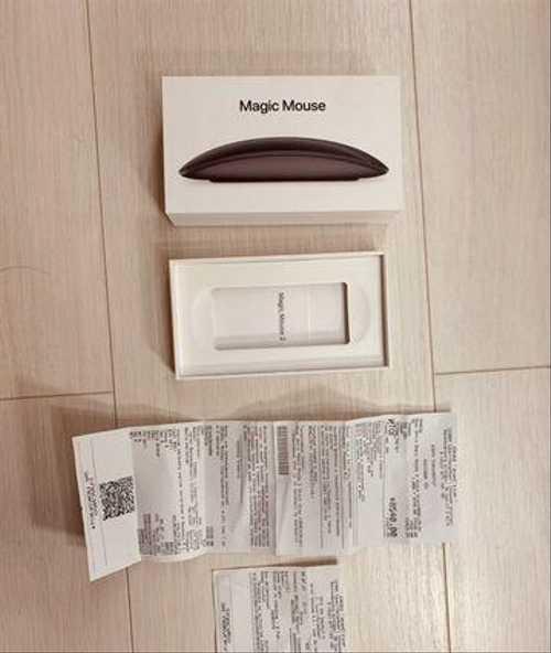 Коробка с чеком от magic mouse дла MacBook