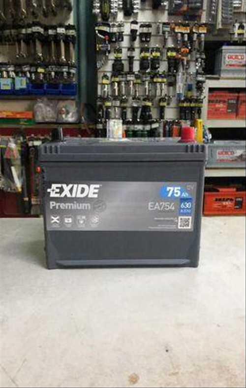 Аккумулятор exide Premium 12V 75Ah 630A обратный