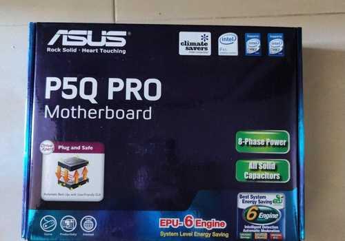 Материнская плата asus P5qpro socket 775