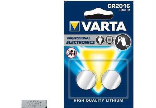Батарейка CR2016 Varta BL2 Lithium 3V оптом